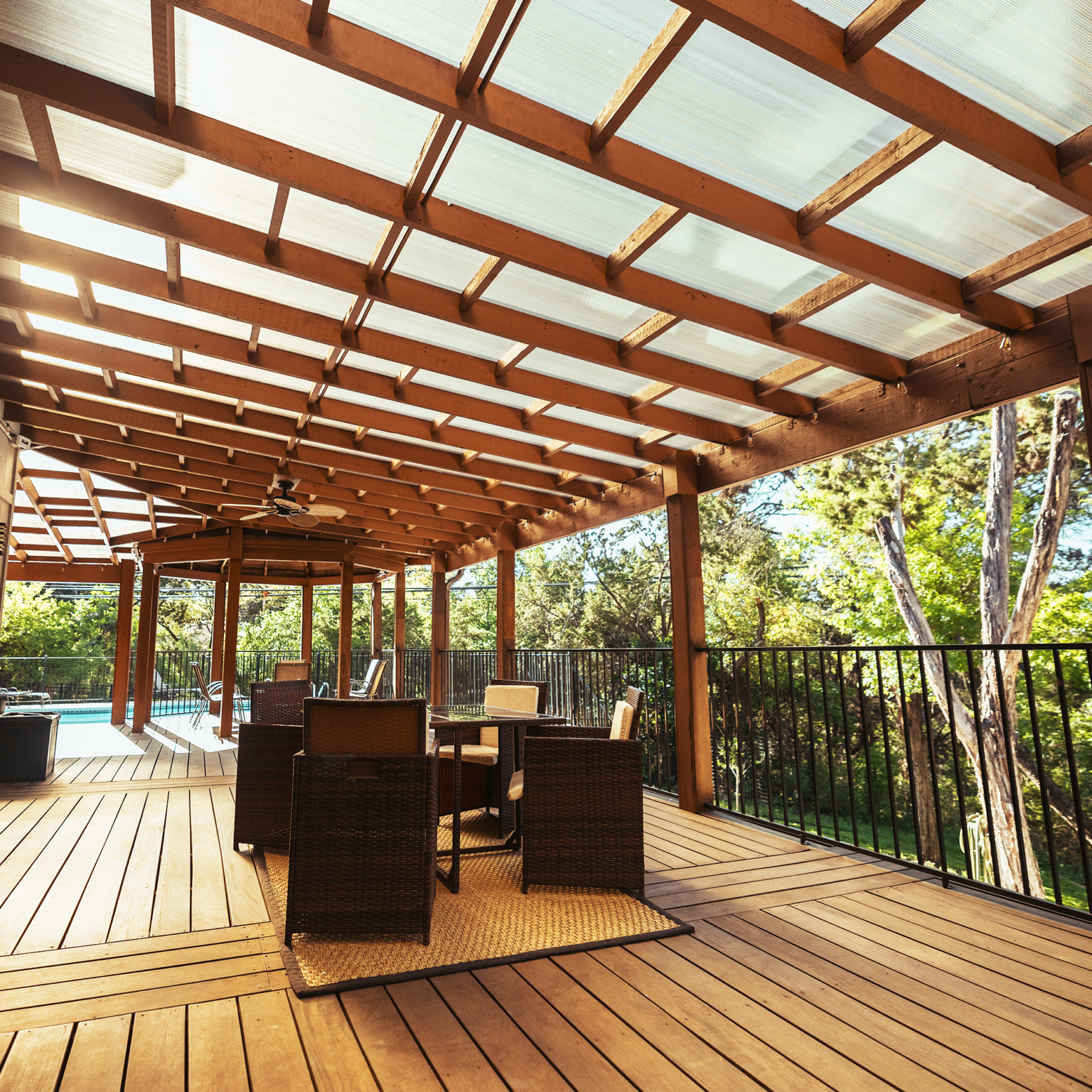 SkyPoly Pergola Covers - Keep The Elements Out